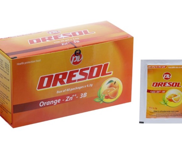 Bột bù nước và chất điện giải Oresol PV (40 gói/hộp)