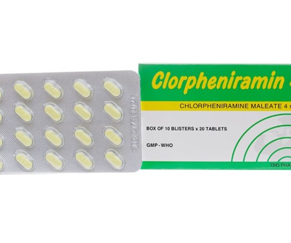 Clorpheniramin 4mg DHG (10 vỉ x 20 viên/hộp) | Thuốc điều trị viêm mũi ...