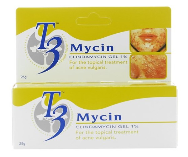 Gel trị mụn T3 Mycin 1% (25g)