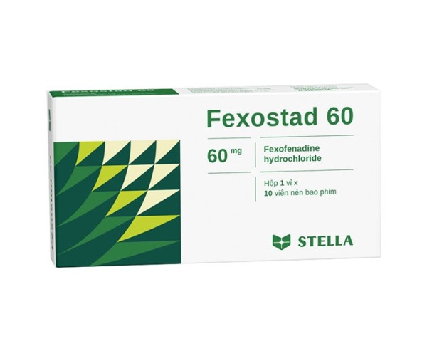 Fexostad 60mg (10 viên/hộp) | Thuốc điều trị viêm mũi dị ứng & nổi mề ...