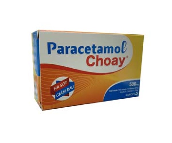 Paracetamol Choay Sanofi 500mg (10 vỉ x 10 viên/hộp) | Thuốc giảm đau ...