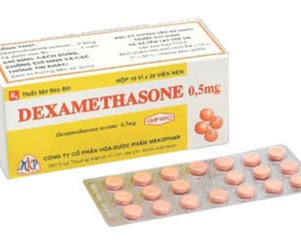 Thuốc kháng viêm Dexamethasone 0.5mg MKP (10 vỉ x 20 viên/hộp)