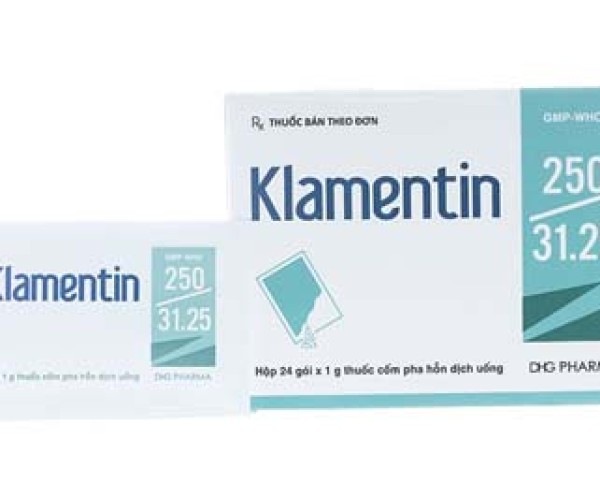 Thuốc kháng sinh Klamentin 250/31.25mg (24 gói/hộp)