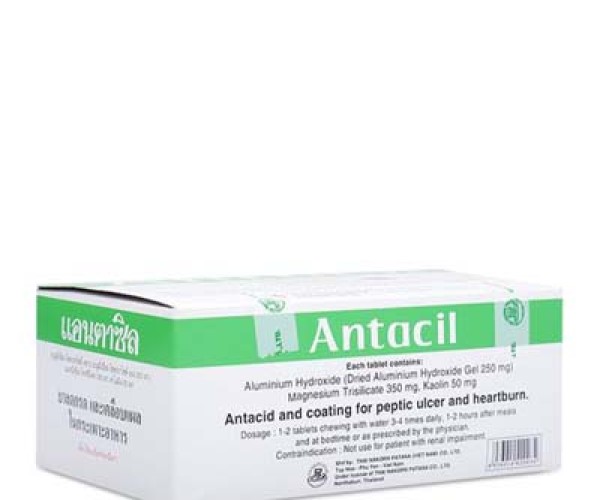 Thuốc điều trị triệu chứng đau viêm loét dạ dày – tá tràng Antacil (25 ...