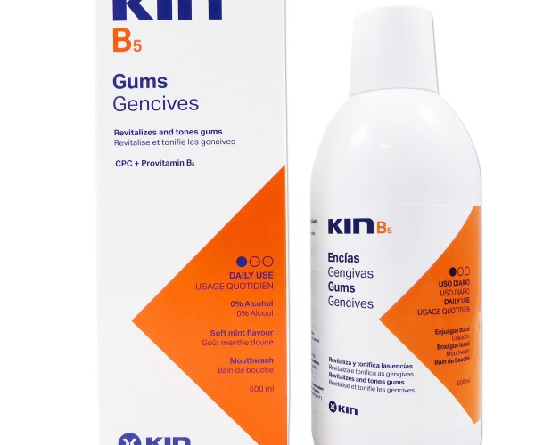 Kin B5 (500ml) | Nước súc miệng làm sạch mảng bám và phục hồi nướu răng