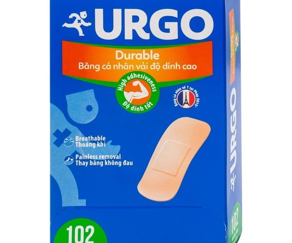 Băng cá nhân Urgo Durable (102 miếng/hộp)