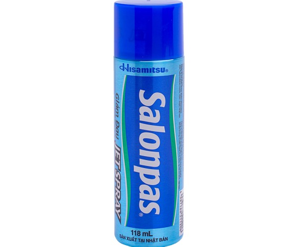 Salonpas Jet Spray (118ml) | Xịt giảm đau nhức