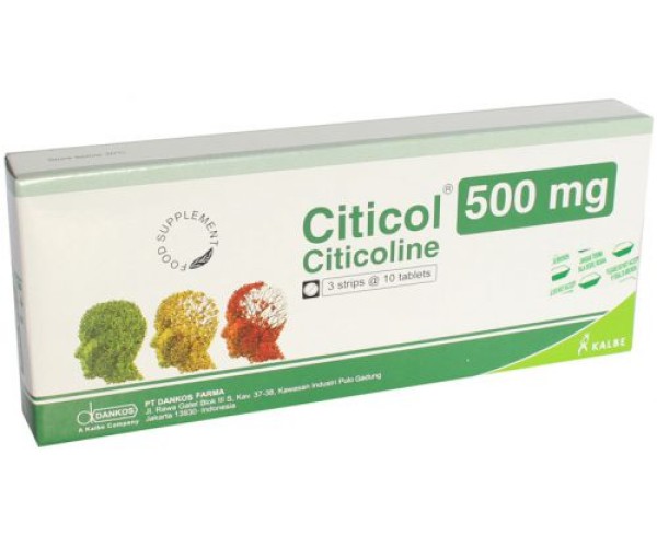 Viên uống hỗ trợ tăng cường trí nhớ Citicol 500mg (3 vỉ x 10 viên/hộp)