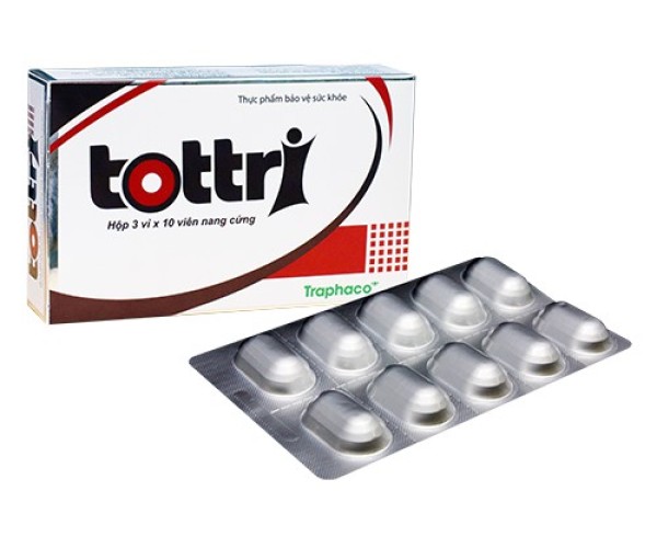 Thuốc điều trị các trường hợp trĩ cấp tính Tottri (3 vỉ x 10 viên/hộp)