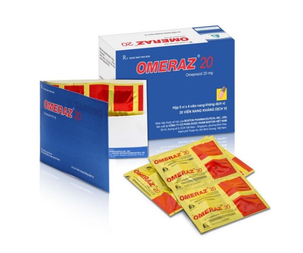 Omeraz 20mg (5 vỉ x 4 viên/hộp) | Thuốc điều trị viêm loét dạ dày tá tràng