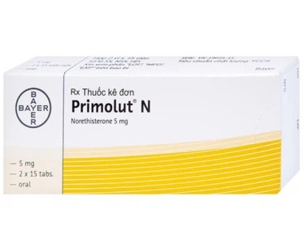 Thuốc trị xuất huyết do rối loạn chức năng, vô kinh Primolut N (2 vỉ x ...