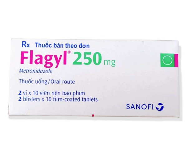 Flagyl 250mg (2 vỉ x 10 viên/hộp) | Thuốc kháng sinh