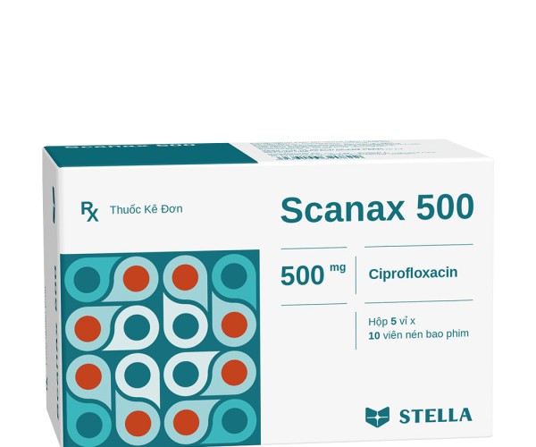 Thuốc kháng sinh Scanax 500mg (5 vỉ x 10 viên/hộp)