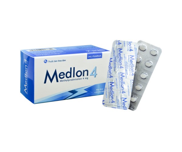 Thuốc kháng viêm Medlon 4mg (10 vỉ x 10 viên/hộp)