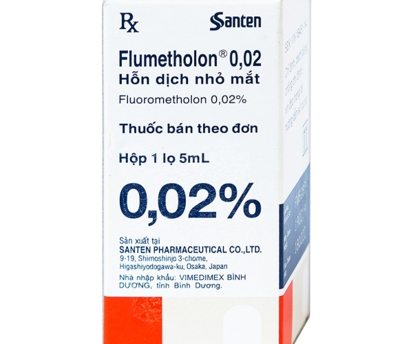 Flumetholon 0.02% (5ml) | Thuốc nhỏ mắt điều trị các bệnh viêm phía ...