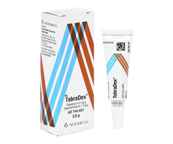Thuốc mỡ tra mắt điều trị nhiễm khuẩn mắt TobraDex sterile ophthalmic ...