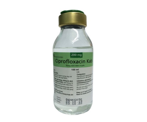 Dung dịch tiêm truyền Ciprofloxacin Kabi 200mg (100ml)