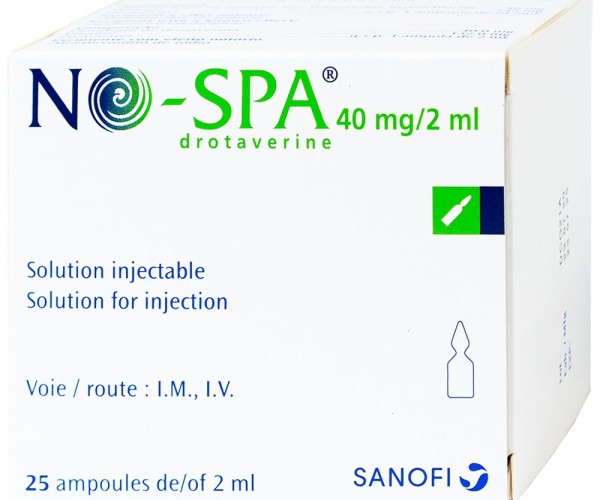 Dung dịch tiêm No-Spa 40mg/2ml (25 ống/hộp)