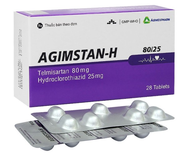 Agimstan-H ( 4 vỉ x 7 viên/hộp) | Thuốc trị cao huyết áp