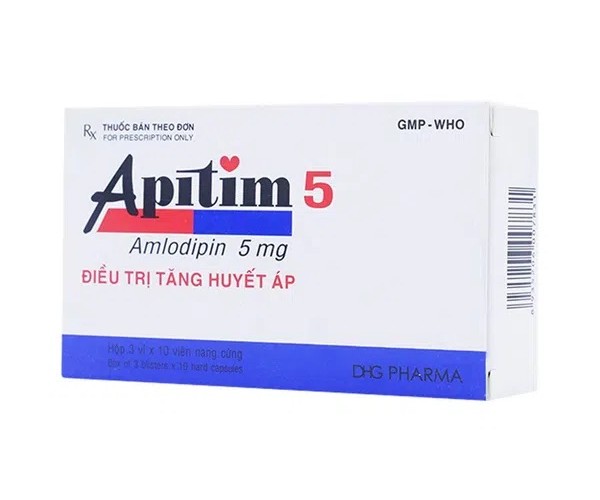 Apitim 5mg (3 vỉ x 10 viên/hộp) | Thuốc điều trị tăng huyết áp