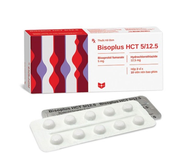 Bisoplus HCT 5mg/12.5mg (3 vỉ x 10 viên/hộp) | Thuốc trị cao huyết áp