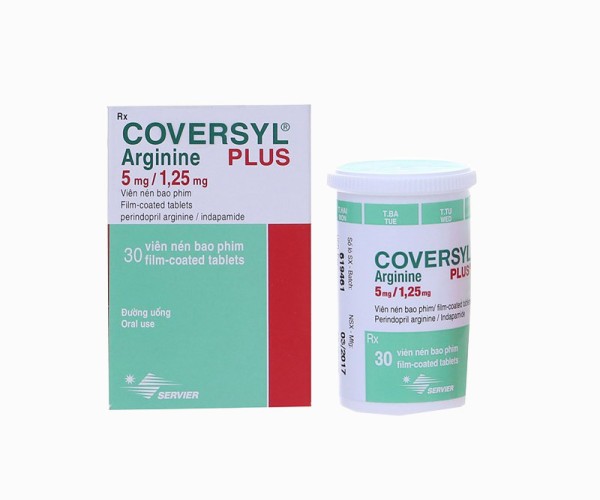 Coversyl Plus 5mg/1.25mg (30 viên/hộp) | Thuốc trị cao huyết áp