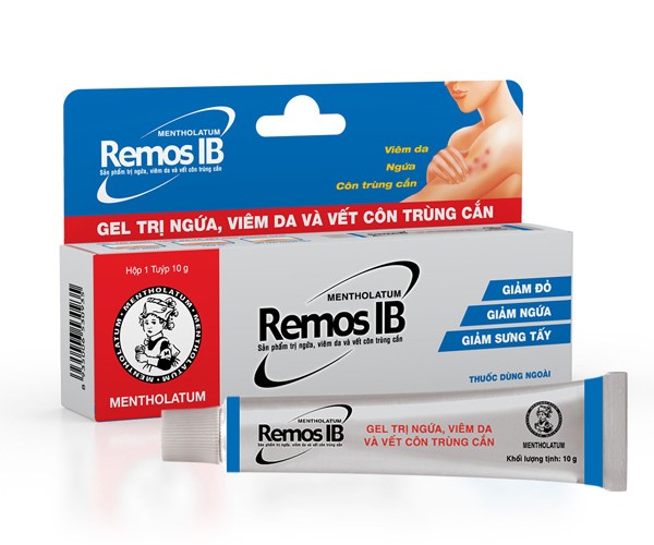 Gel trị ngứa, côn trùng cắn Remos IB (10g)