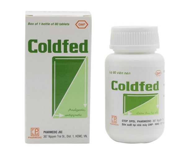 Thuốc trị cảm cúm Coldfed (80 viên/chai)