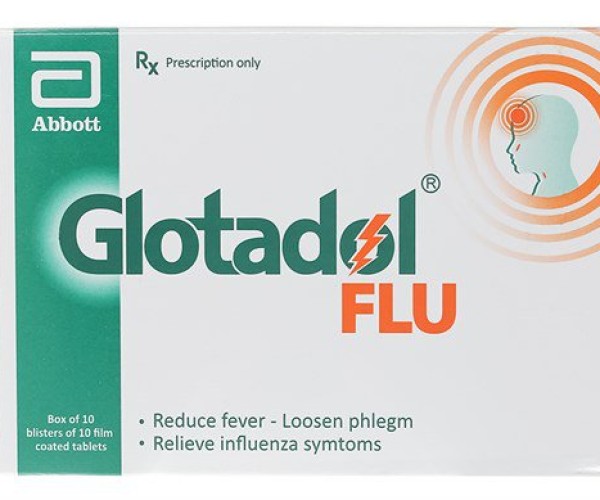 Thuốc trị cảm cúm Glotadol F (10 vỉ x 10 viên/hộp)
