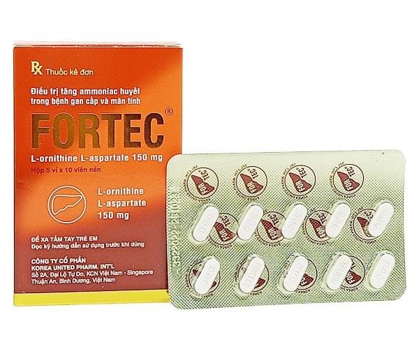 Thuốc trị bệnh gan Fortec (5 vỉ x 10 viên/hộp)
