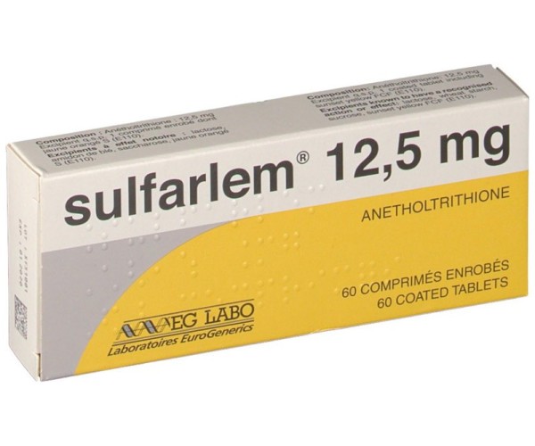 Thuốc điều trị hỗ trợ chứng giảm tiết nước bọt Sulfarlem 12.5mg (2 vỉ x ...
