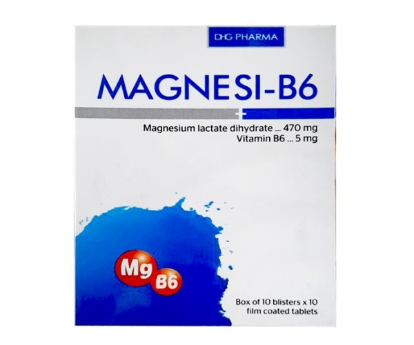 Magnesi-B6 DHG (10 vỉ x 10 viên/hộp) | Thuốc điều trị các trường hợp ...